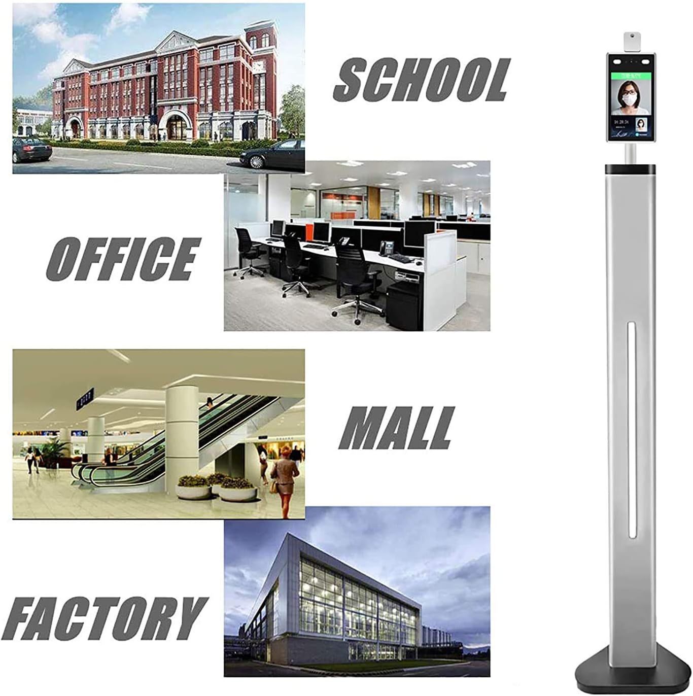 Access Control Punch Card Machine with German Heimann Thermopile ...