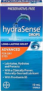 hydraSense Advanced Eye Drops, For Dry Eyes, Fast and Long Lasting ...