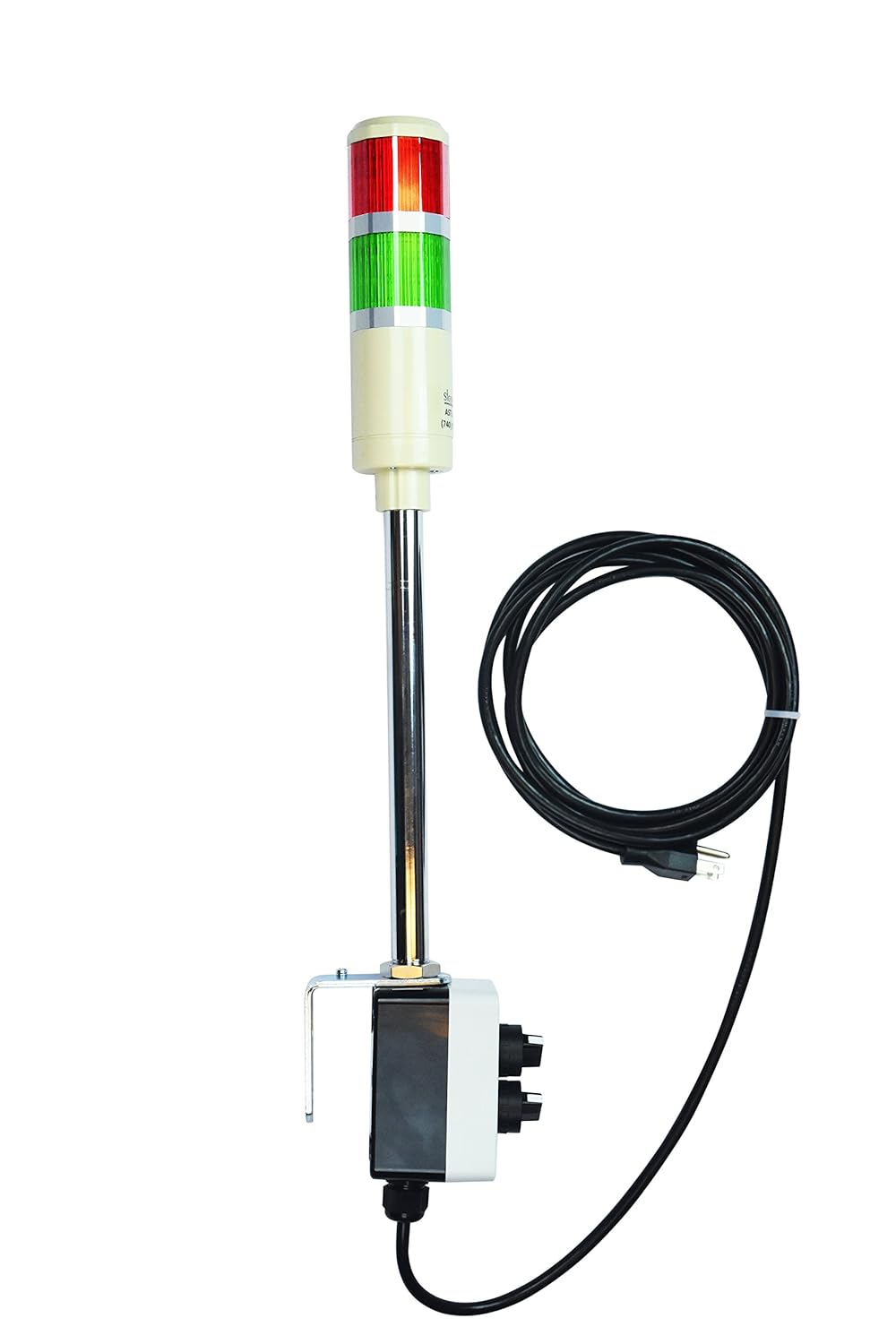 Plug & Play Ready 8 ft Power Cord Signaworks 2 Stack LED Andon Tower ...