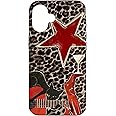 Amazon.com: Aesthetic Cheetah Print Stars Pendant Y2K Leopard Cute Girl Case for iPhone 16 ...