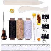 Amazon.com: Shappy 15 Pieces Bookbinding Kit Starter Tools Set Bone Folder Paper Creaser, Waxed ...