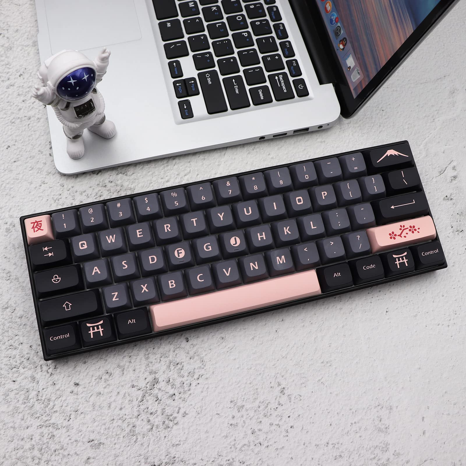 Mua JSJT XDA Keycaps-Night Cherry Themed Keycaps 132 Keys PBT Keycap ...