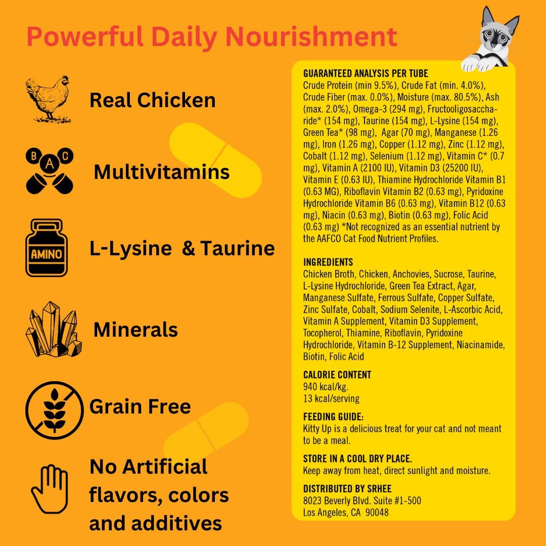 Mua Kitty Up - Lickable Cat Treat Pouches for Indoor Cats - All Natural ...