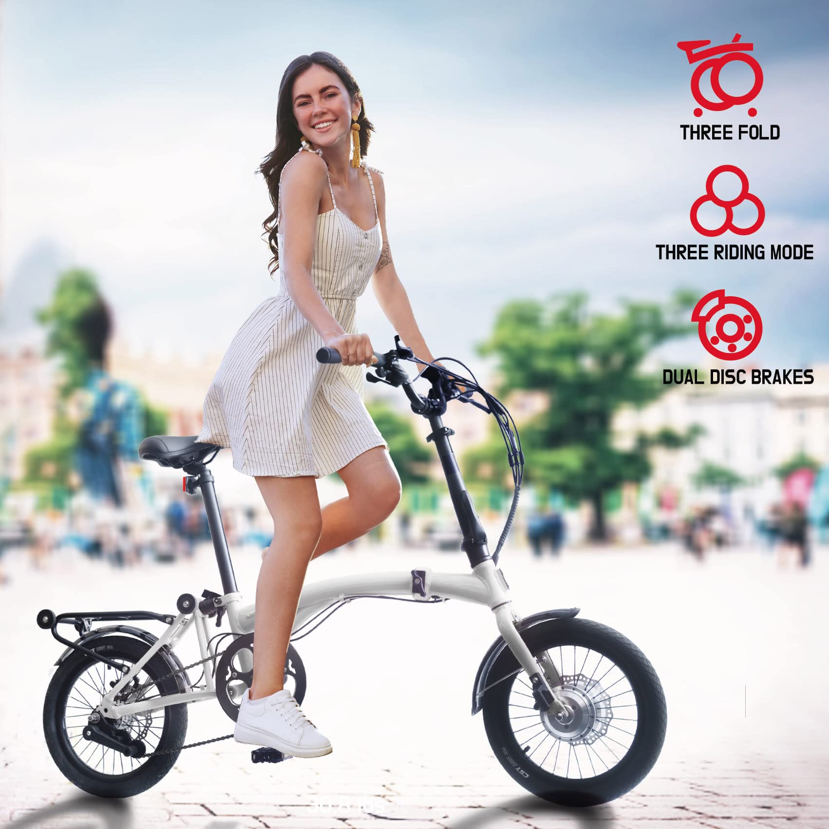 Mua iGOGOMi ALPS Electric Bike for Adults - Li-ion 6.8Ah/36V Battery - 16" Tire Foldable ...