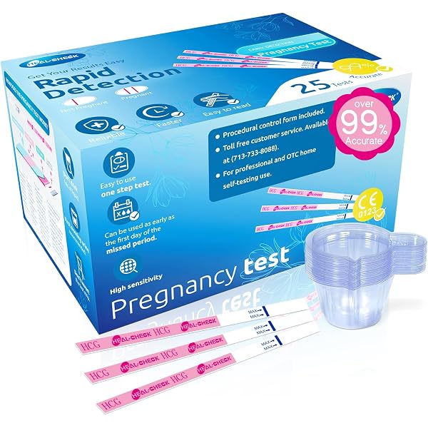 Cassette Style Pregnancy Test 100-Pack HCG Urine Pregnancy Test Strips ...