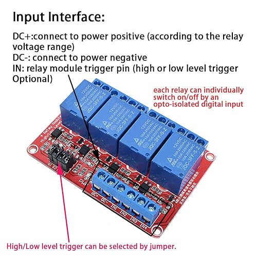 Optocoupler With Raspberry Pi Connection 16 Relay Module 12V Met