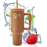Amazon.com | SIP SPHERE 40oz Tumbler with Handle and 2 Straw Lid ...