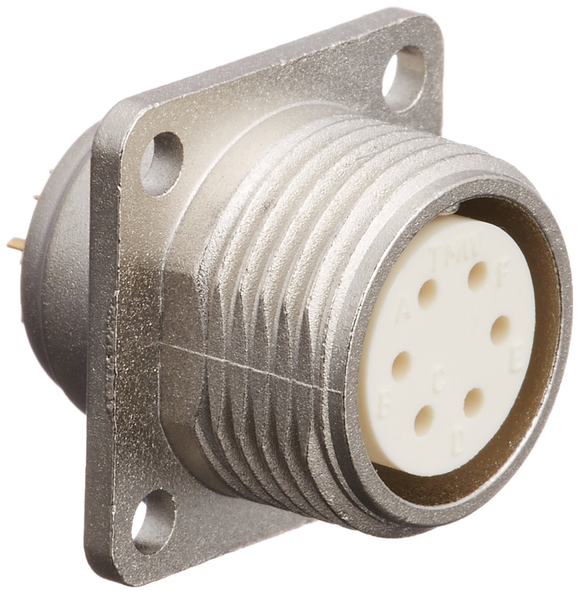 Amazon | 多治見無線電機 小型丸形コネクタ ネジ式かん合 スクエア・フランジ・レセプタクル R03-RB6F | シリンダコネクタ | 産業・研究開発用品 通販