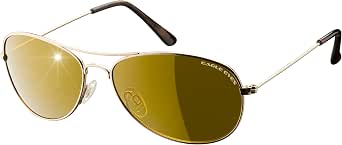 Amazon.com: Eagle Eyes Classic Aviator Sunglasses - Stainless Steel ...