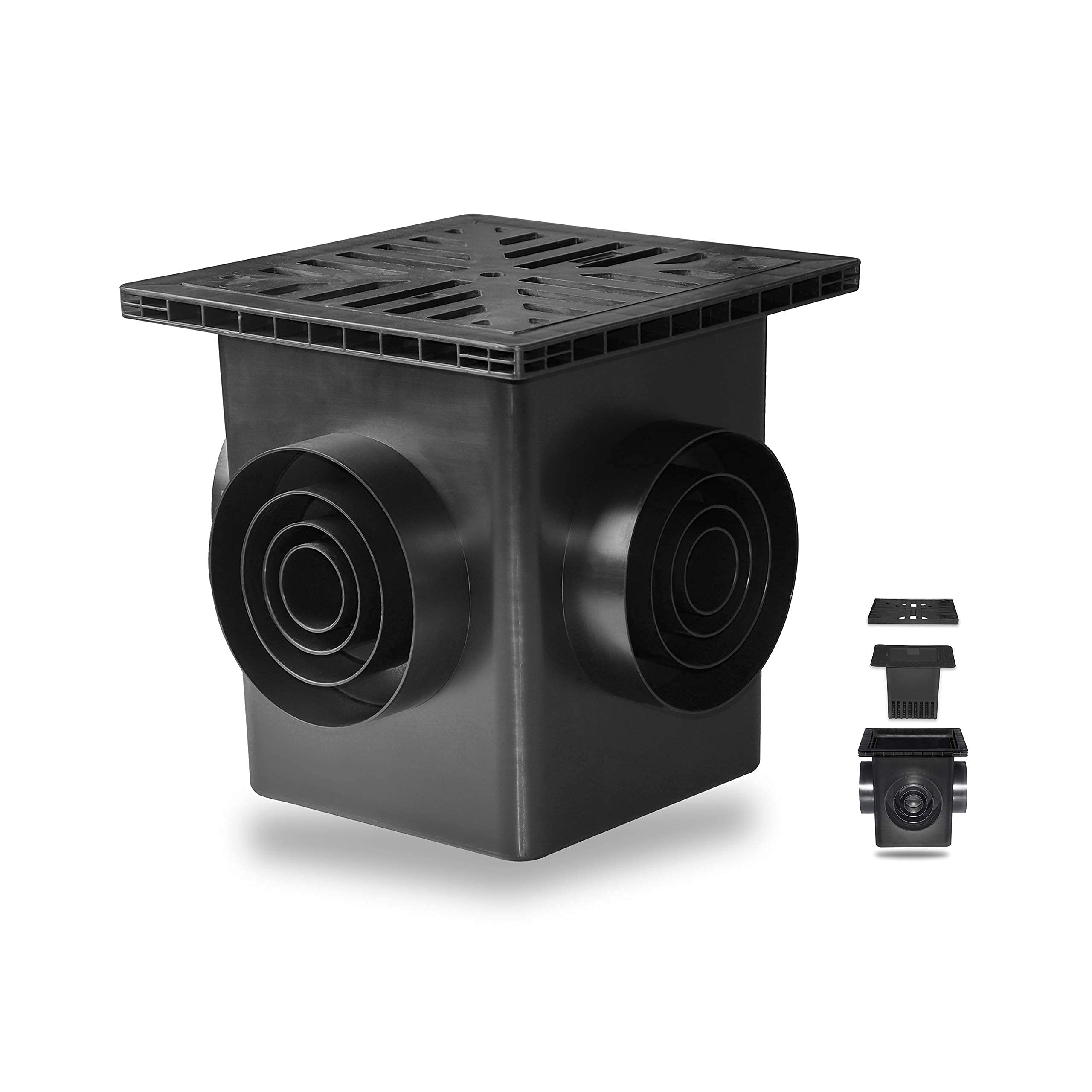 12"×12" Catch Basin Drainage Kit with Strainer Fit with 4 Different ...