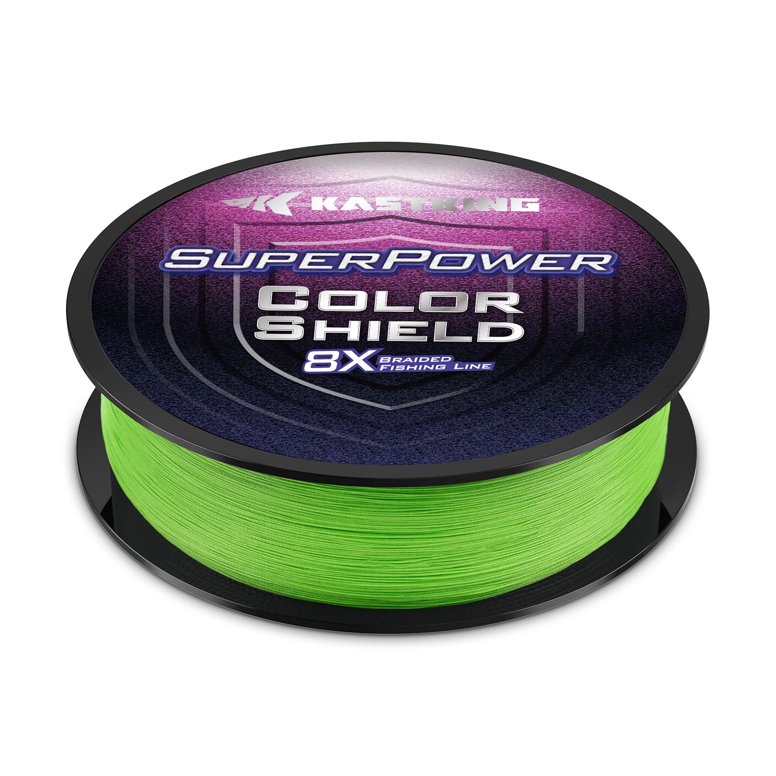 KastKing Superpower ColorShield Braided Fishing Line, Neon Green,20LB ...