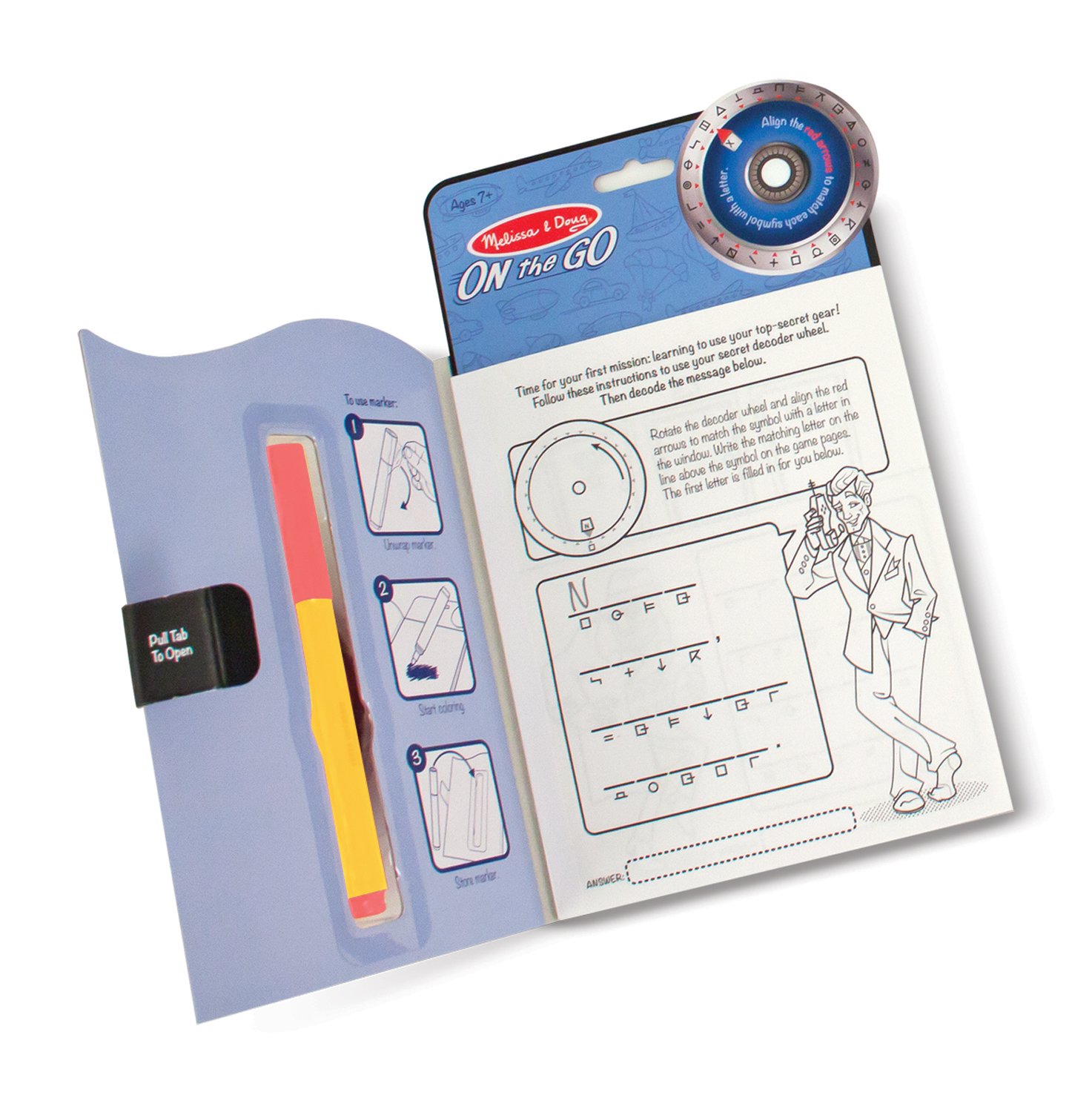 Mua Melissa & Doug On the Go Spy Mystery Secret Decoder Book With ...