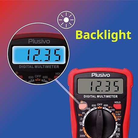 Mua Plusivo Digital Multimeter Tester 2000 Counts AC DC Voltmeter Ohm ...