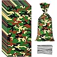 Amazon.com: Lecpeting 100 Pcs Camouflage Treat Bags Camo Print ...