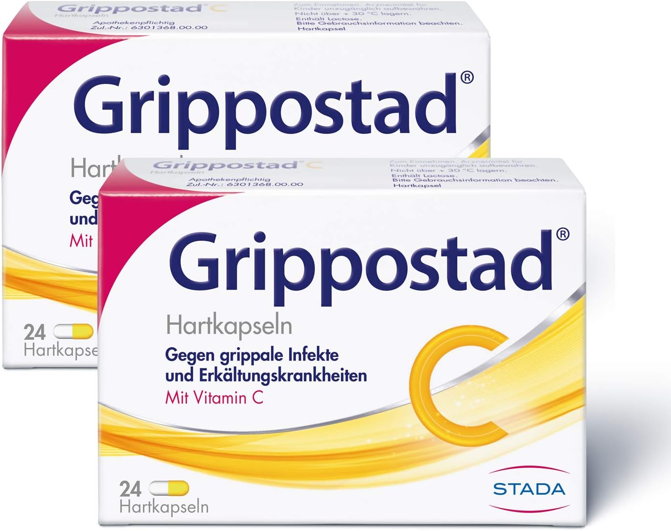 Grippostad 2 x Grippostad C with the plus of vitamin C - flu capsules ...