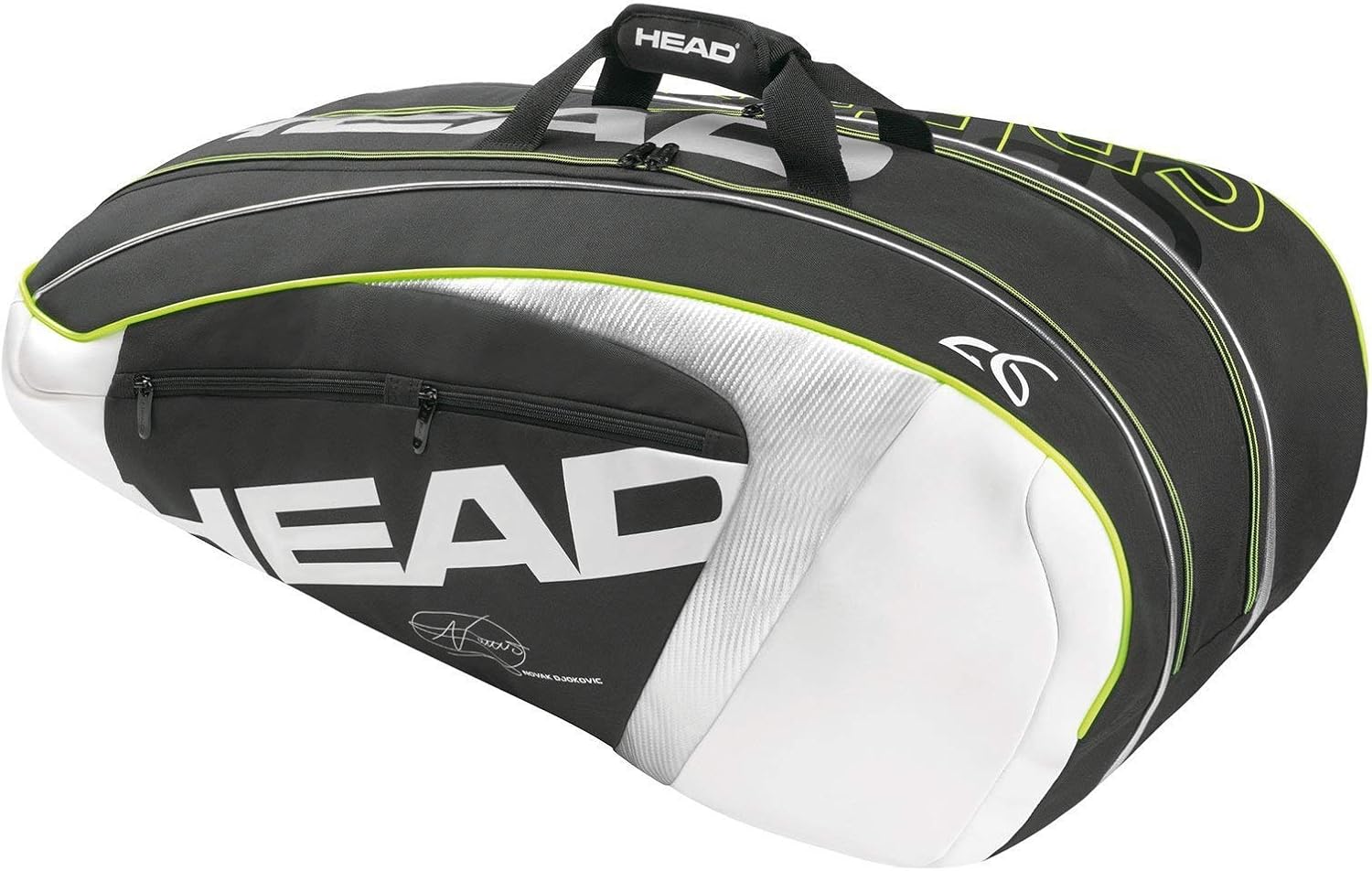 Amazon.com : Head Novak Djokovic 9R Supercombi Tennis Racquet Bag for 9 ...