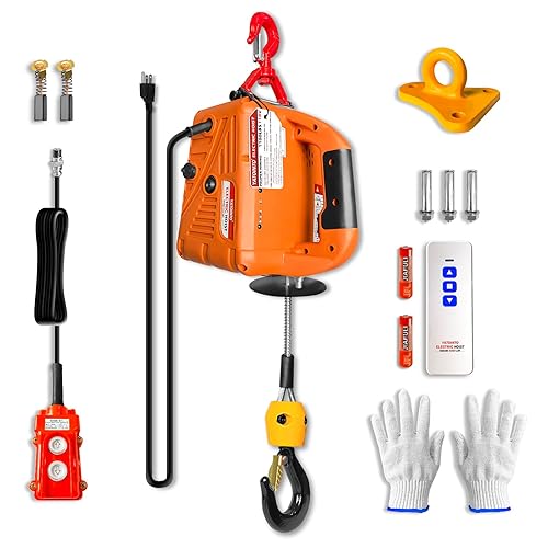 3 in 1 Electric Hoist Winch, 1100lbs Portable Electric Power Winch with ...