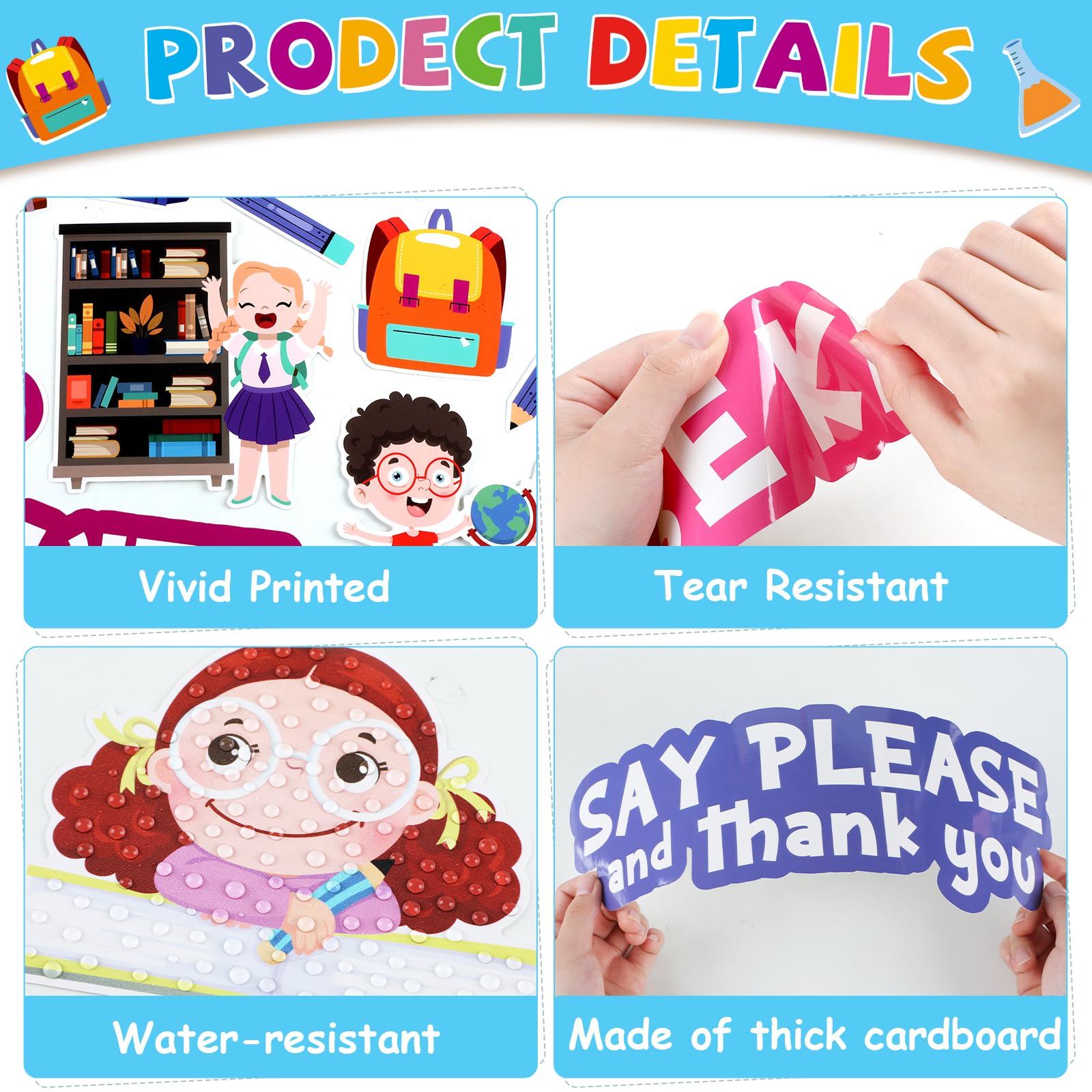 Mua 71Pcs Classroom Rules Bulletin Board Set for Classroom Decorations ...