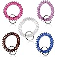 Amazon.com: BIHRTC Pack Of 5 Colorful Spring Spiral Coil Keychain ...