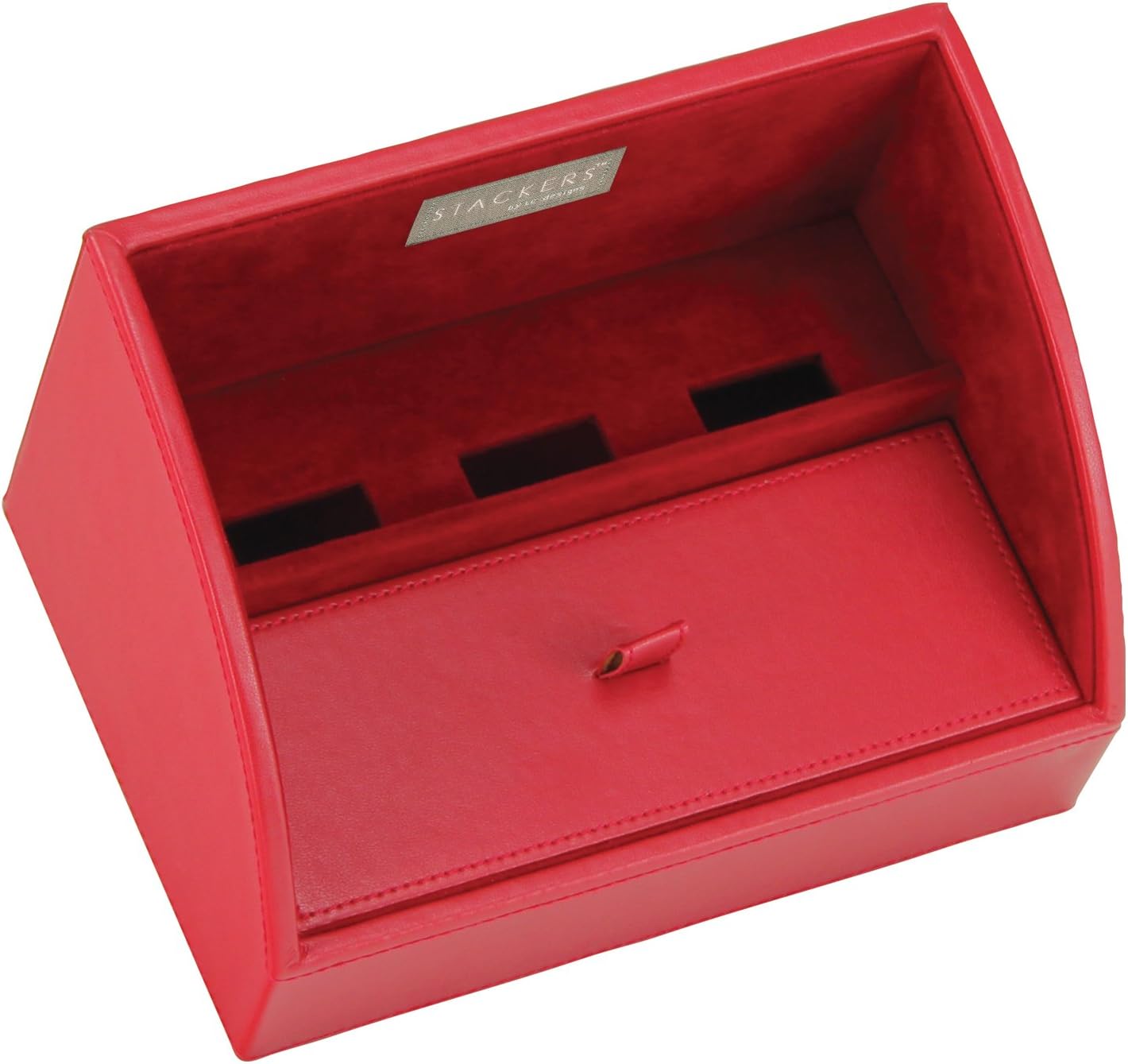 Stackers Charging Valet Mini Size Red Charging Valet with Red Velvet ...