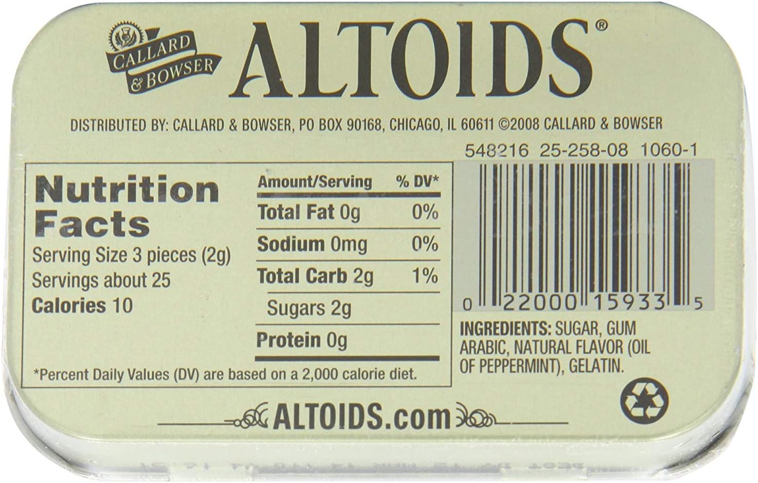 Altoids Peppermint Mints – 6 PACK by Altoids Peppermint Mints – BigaMart