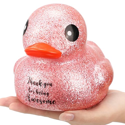 6.89 Inch Christmas Giant Glitter Rubber Duck Big Glitter Rubber Ducky ...