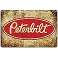 Amazon.com: Peterbilt Retro Vintage Sign Mechanic Auto Truck Stop Cab ...