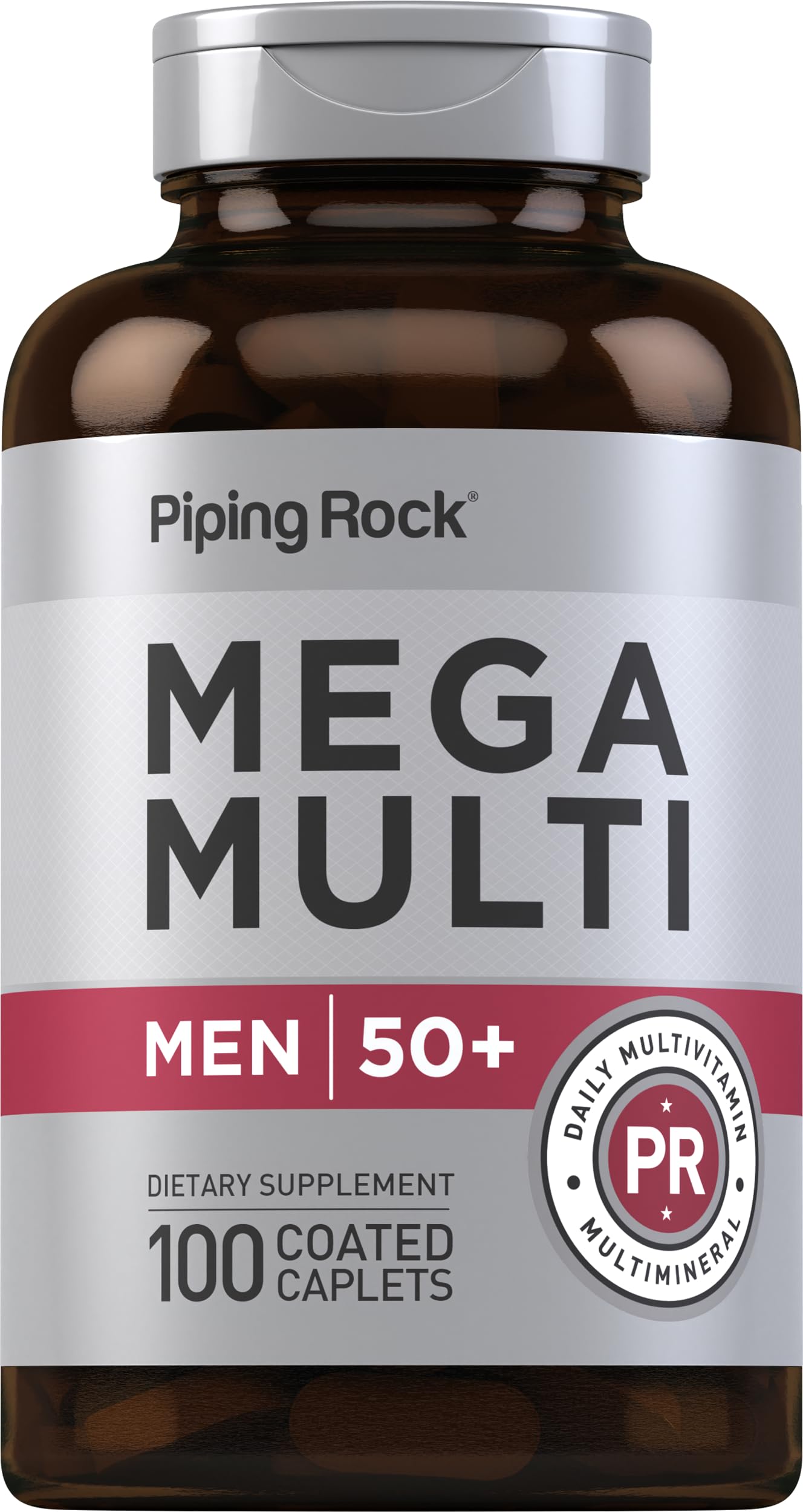 Mua Piping Rock Multivitamin for Men Over 50 Plus | 100 Caplets | with ...