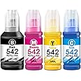 Amazon.com: 542 Refill Ink Bottle,Pigment Ink,Replacement for Epson 542 ...