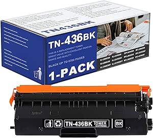 Amazon.com: INDI 1 Pack TN436BK TN-436BK TN436 TN-436 Black Super High ...