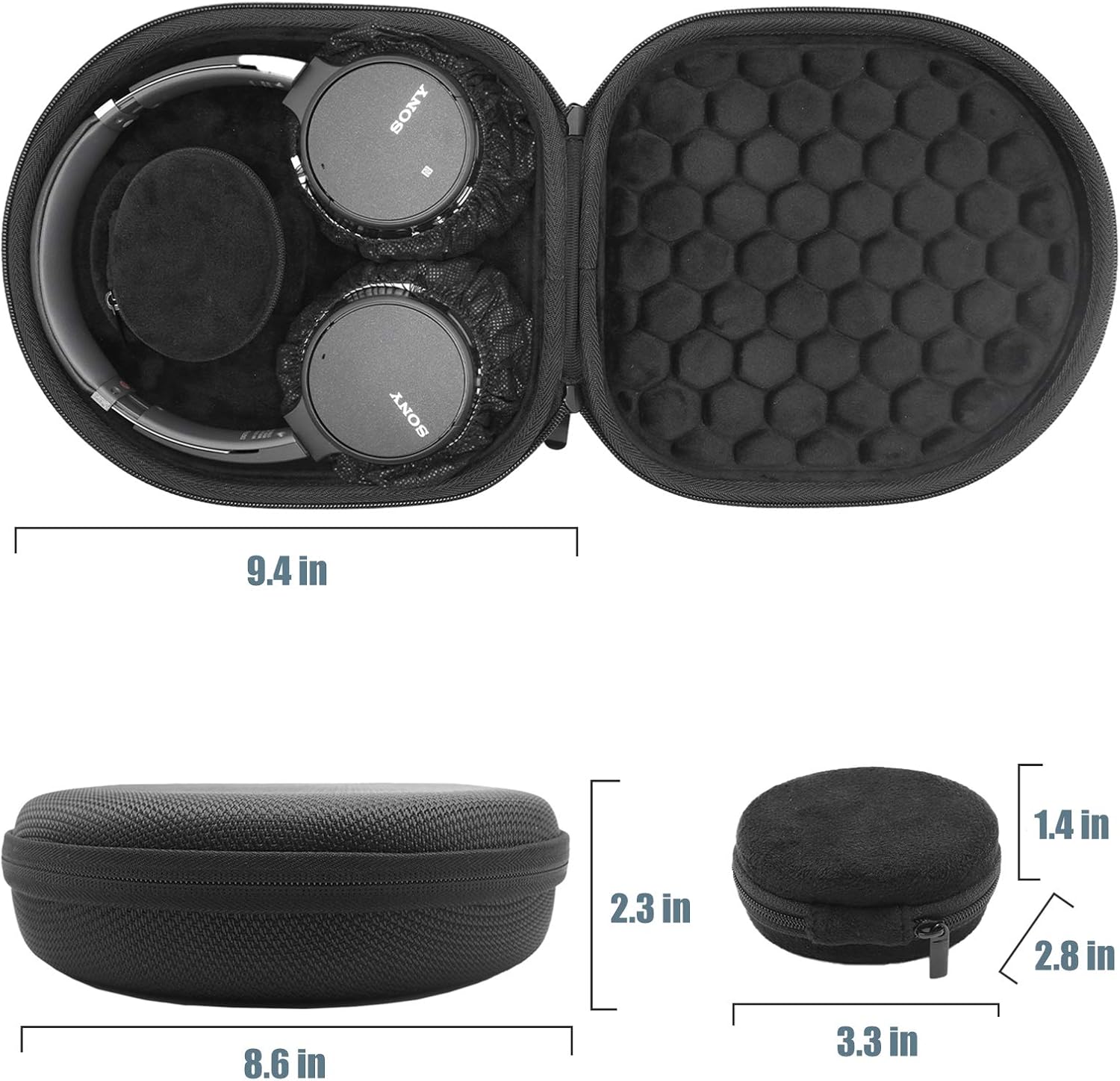 ProCase Hard Travel Carrying Case for Sony WH-1000XM4, WH-1000XM3, WH ...