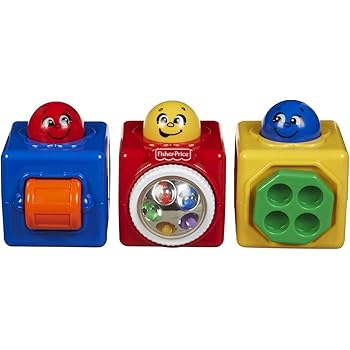 Amazon.com: Fisher-Price Bright Beginnings Stacking Action Blocks: Toys ...
