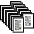 Amazon.com - HappyHapi 5x7 Picture Frames Set of 18，Black Photo Frames, Display Pictures 5x7 ...
