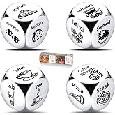 Amazon.com: 2 PCS Food Dice Game Anniversary Steel Gifts for Couple ...