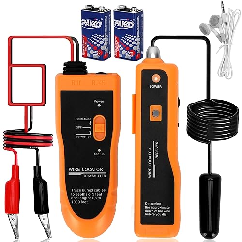 Underground Wire Locator, Up to 3 Feet Deep and 1,640 Feet Long, Wire ...