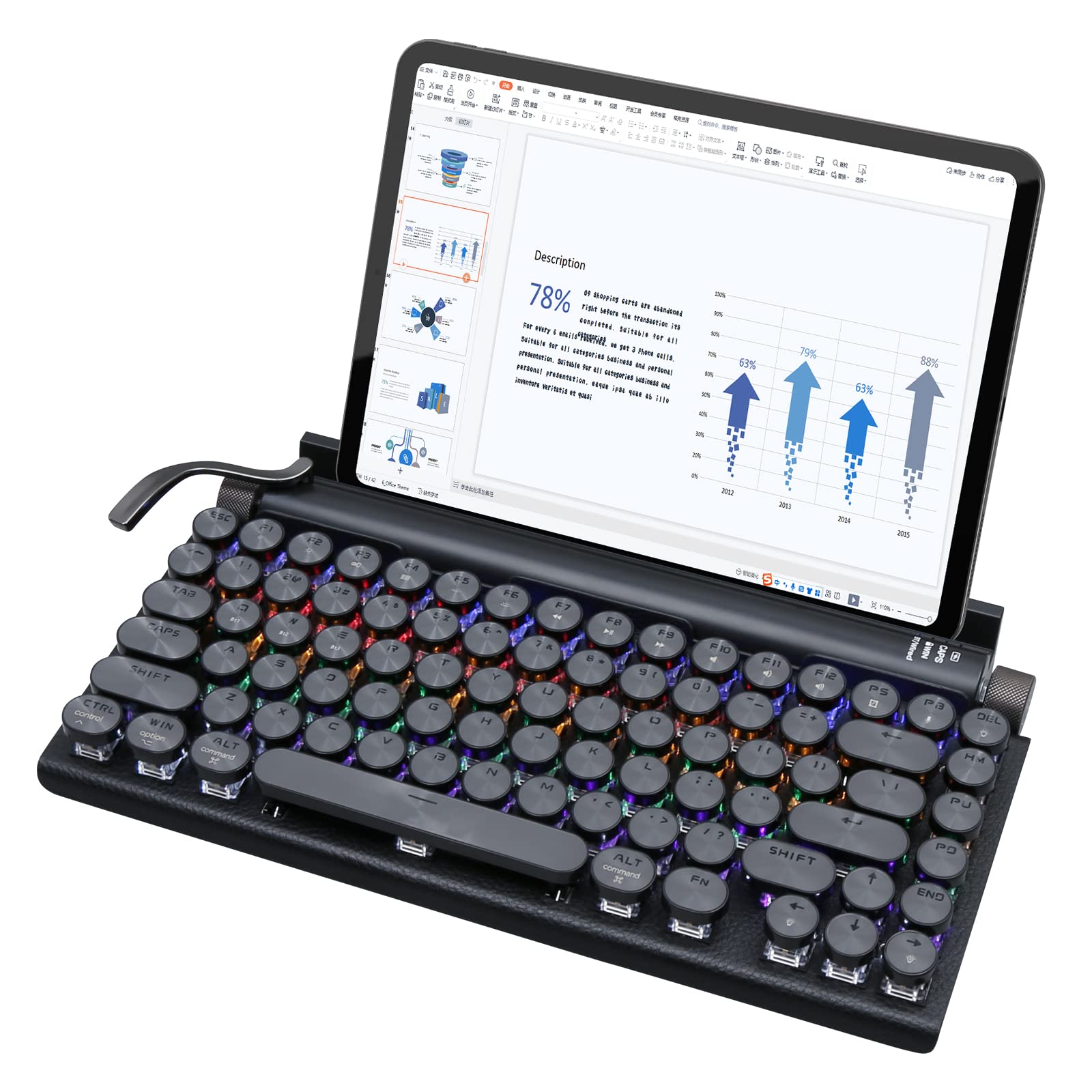 Mua Typewriter Keyboard Wireless, Retro Keyboard Typewriter Style ...