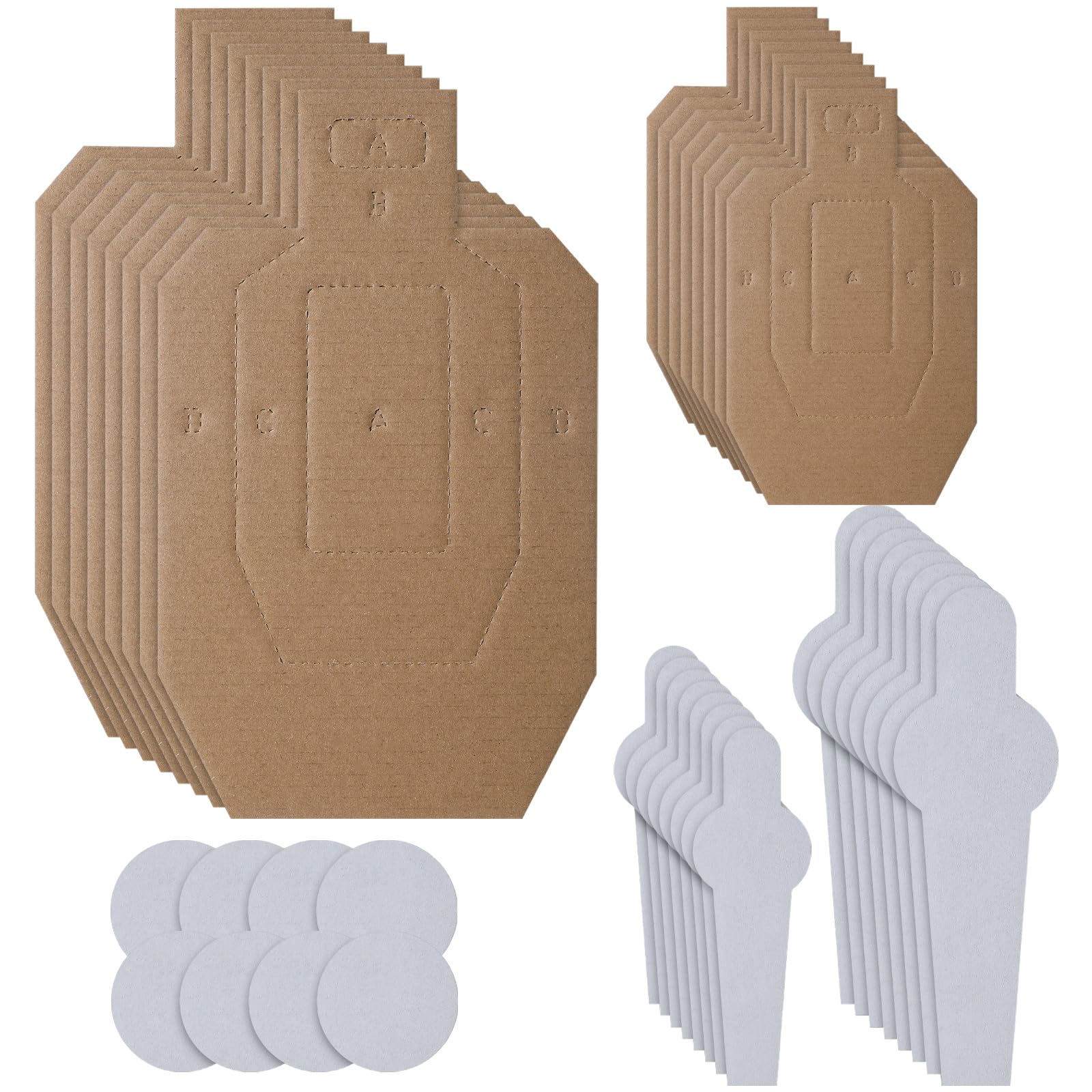 8 Set 40 Pcs Dry Fire Targets in Reduced Scale Cardboard Targets for ...