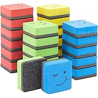 Amazon.com : 24 Pack Magnetic Mini Dry Erase Board Erasers for Teachers, Classroom Whiteboard ...