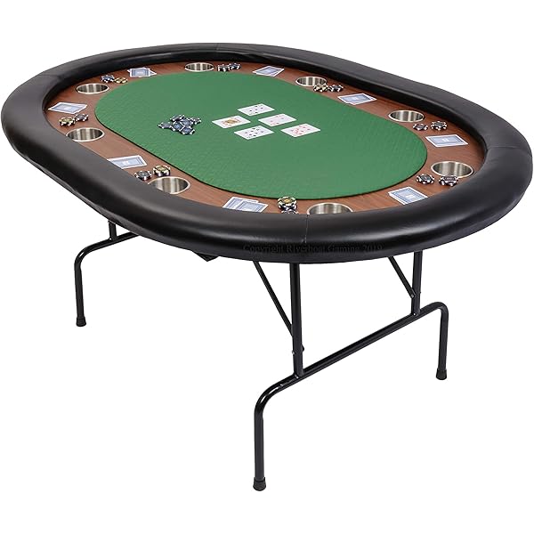 Poker & Card Games Riverboat P8 Poker Table with Green Speed Cloth ...