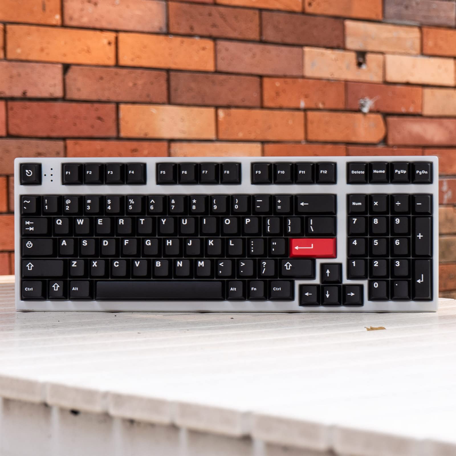 Mua mintcaps Black Key Cap Cherry Profile Double Shot WOB Key Cap Set ...