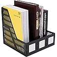 Amazon.com : Advantus 3-Compartment Magazine and Literature File, Black ...