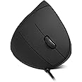 Anker Ergonomic Optical USB Wired Vertical Mouse 1000/1600 DPI, 5 ...