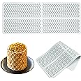 Amazon.com: Jopgeey Honeycomb Molds Silicone (2 PCS) Fondant Tuile ...
