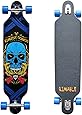Amazon.com : RIMABLE Drop-Through Longboard (41 Inch, Blue Skull ...