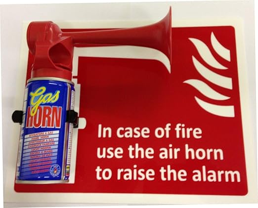 FSSS Ltd IN CASE OF FIRE USE THE AIR HORN SIGN AIR HORN BRACKET ...