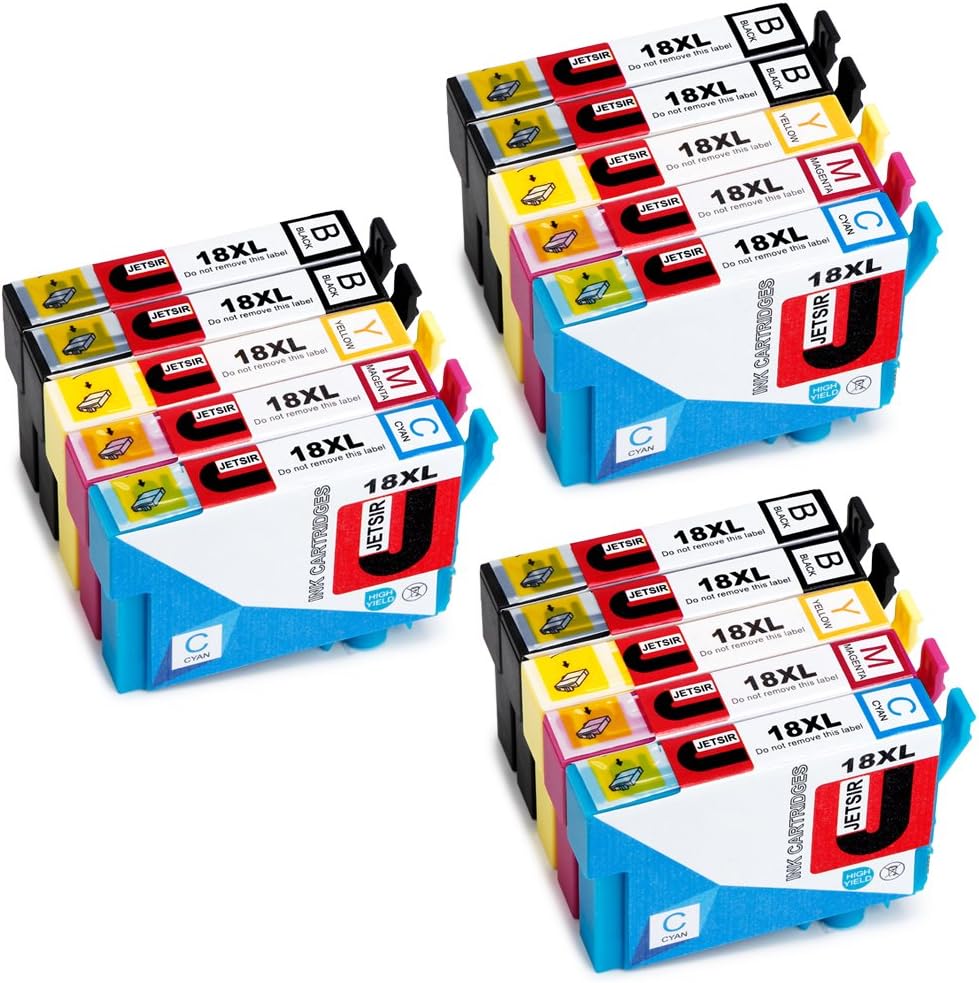 JETSIR Ersetzt für Epson 18XL 18 Druckerpatronen Kompatibel mit Epson ...