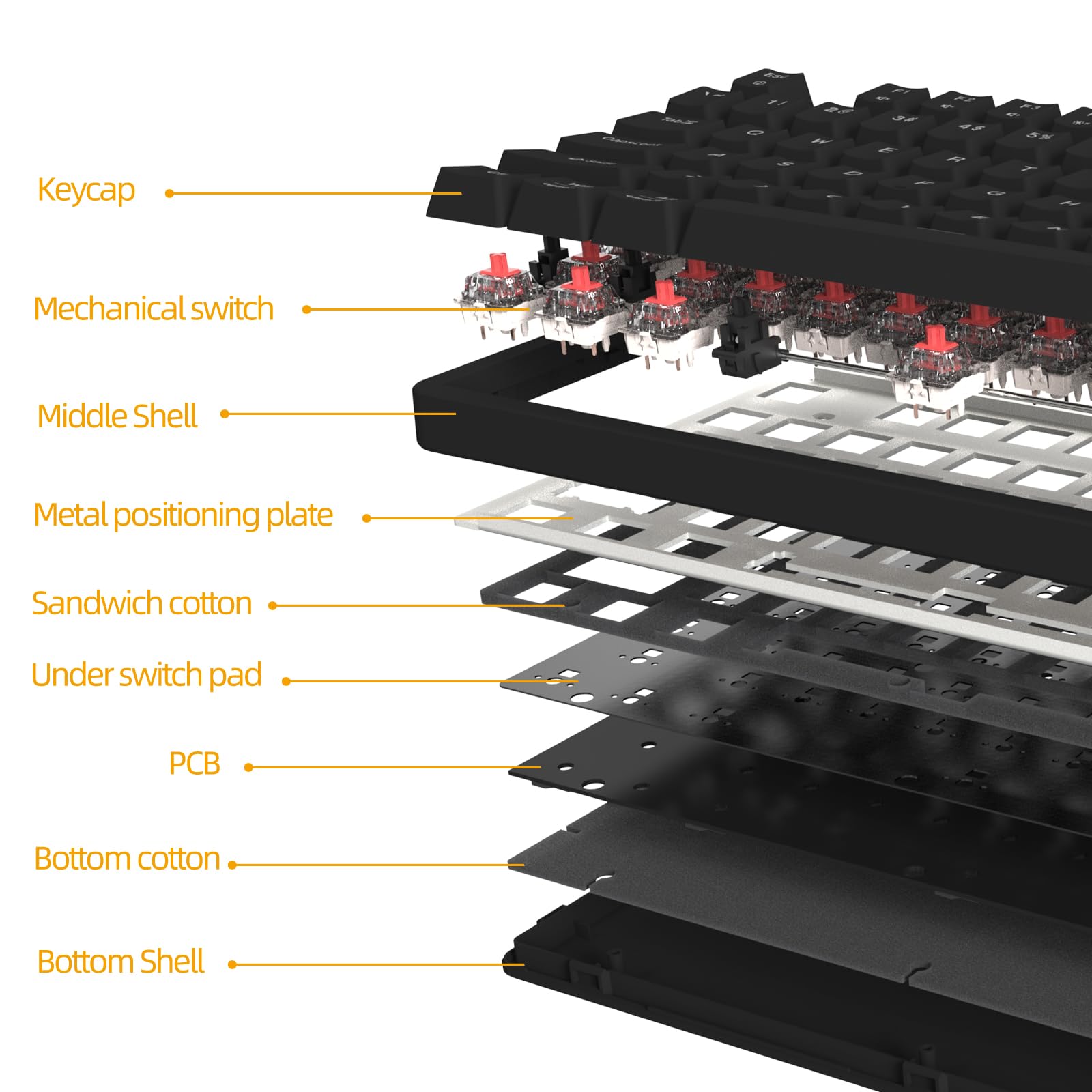 Mua IROK FE87/104 S hot-swappable Gaming Keyboard， backlighting ...