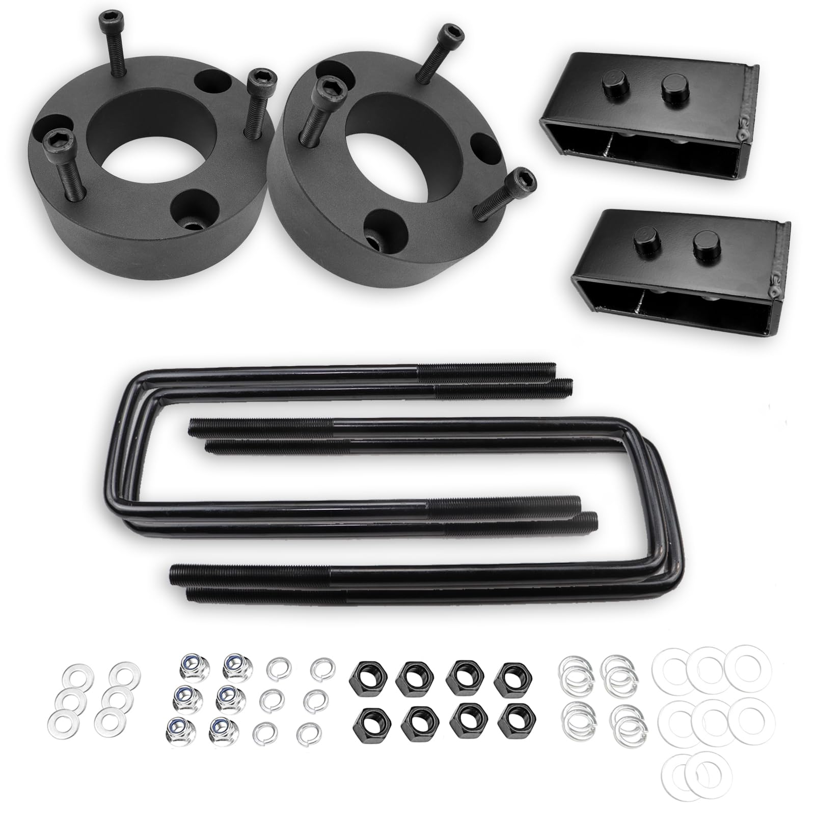 FEXON 3" Front + 2" Rear Steel Full Lift Level Kit Fits Ford F150 2004 ...