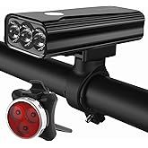 Amazon.com : NEWBOLER Super Bright Bike Light - Bike Lights for Night Riding with Bicycle ...