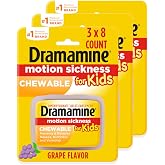 Amazon.com: Dramamine Motion Sickness Relief for Kids - Chewable Grape ...